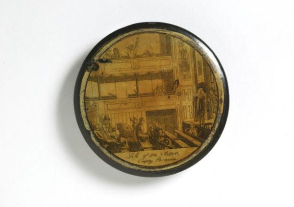 Snuff box featuring the image' Life of an Actor. Empty Boxes' | Clay ...