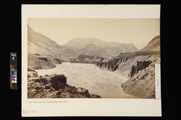 Curious formations on the Spiti river at Kioto, Spiti | Bourne, Samuel ...