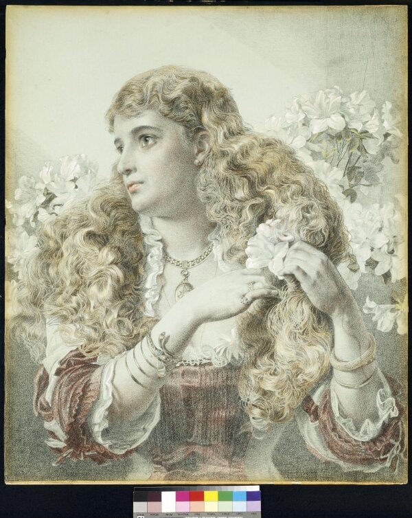 A young woman, probably Lady Florence Emily Hesketh | Sandys, Frederick ...