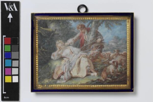 Portrait Miniature of a Pastoral scene, after Boucher | Baudouin ...