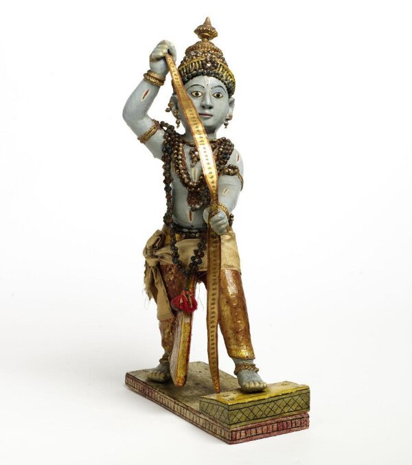 Rama standing flexing his bow | Unknown | V&A Explore The Collections