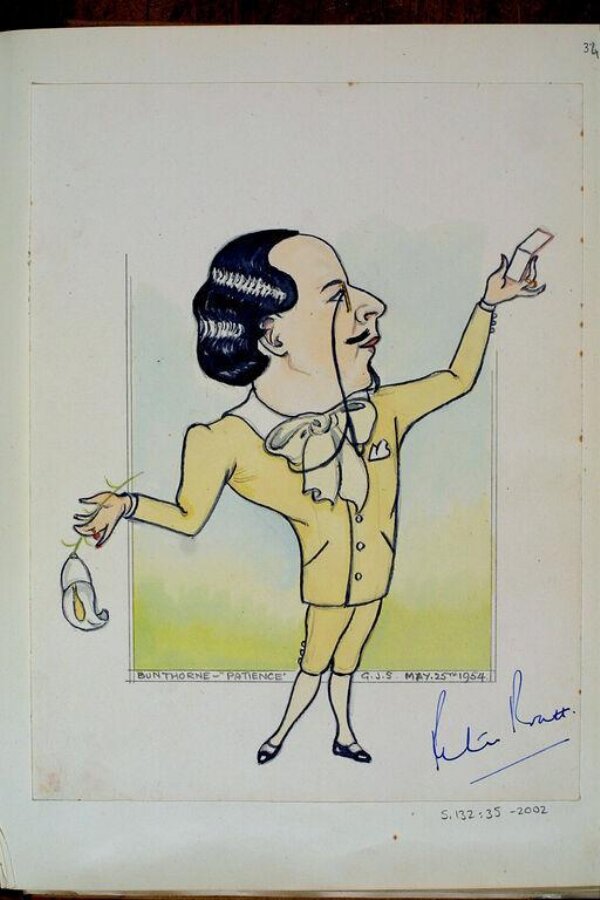 Peter Pratt as Bunthorne in Patience | Sommerlad, Gilbert | V&A Explore ...