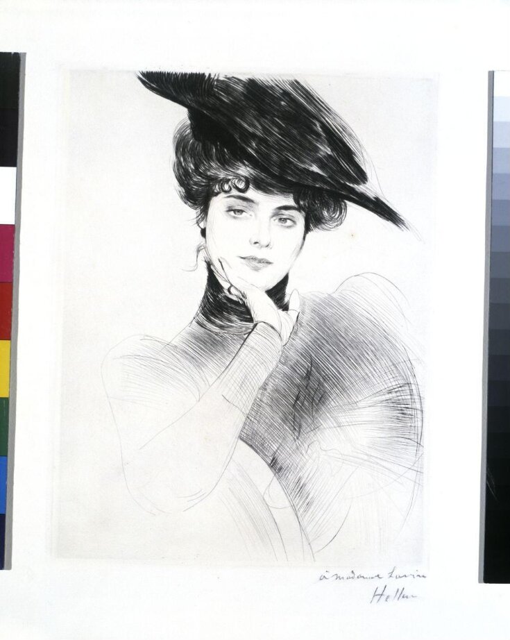 Portrait of a young woman wearing a hat | Helleu, Paul-César | V&A ...