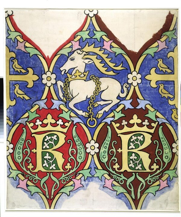 Wallpaper design for Palace of Westminster | A.W.N. Pugin | V&A Explore ...