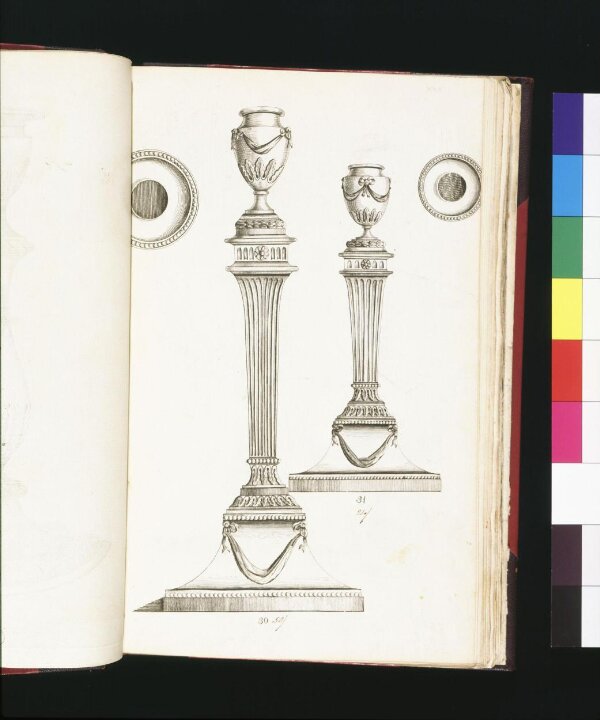 [Sheffield pattern book : designs for candlesticks, urns and various ...