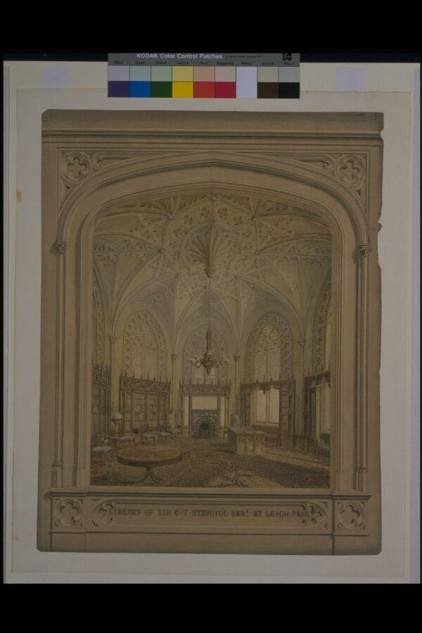 Library of Sir George Thomas Staunton, Bart, at Leigh Park | Vulliamy ...