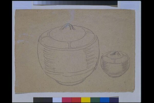 Design for two biscuit barrels | Leach, Bernard | V&A Explore The ...
