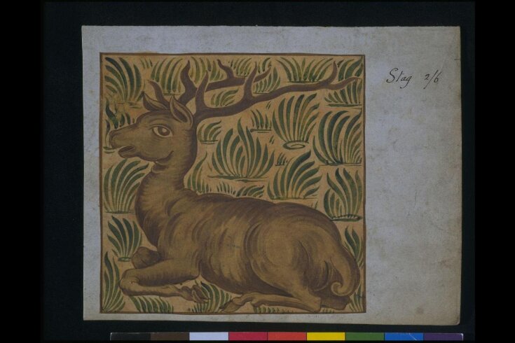 'Stag' tile design | William De Morgan | V&A Explore The Collections