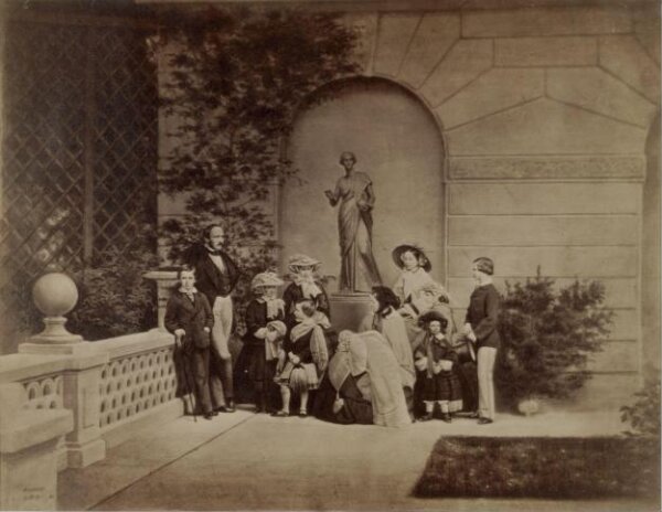 The Royal Family on the terrace at Osborne House | V&A Explore The ...
