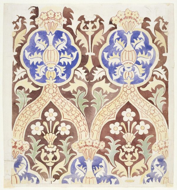 Design for wallpaper | A.W.N. Pugin | V&A Explore The Collections