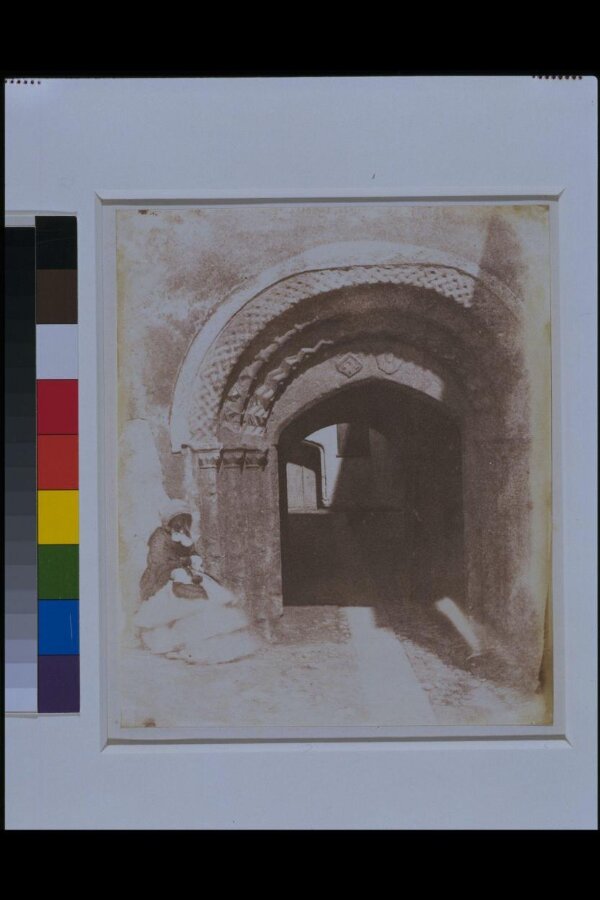 Woman seated beside an arch | Jones, Calvert Richard (Rev.) | V&A ...