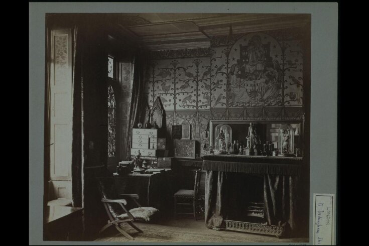 The office in William Burges's chambers, 15 Buckingham Street, London ...