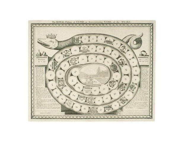 The Royal Pastime of Cupid or Entertaining Game of the Snake | V&A ...
