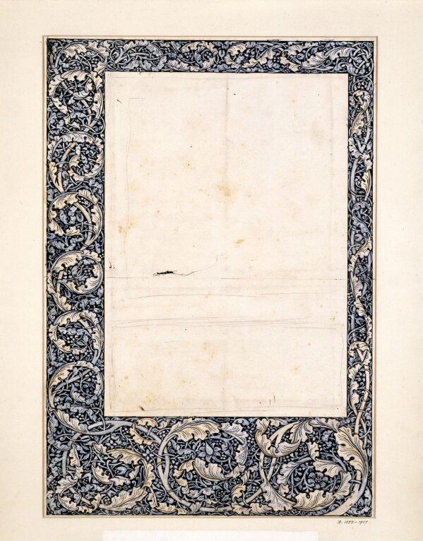 Design for the border of page 470 of the Works of Geoffrey Chaucer by ...