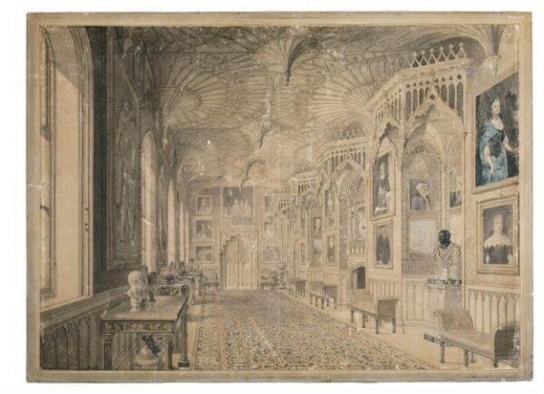 The Gallery at Strawberry Hill | Edwards, Edward (A.R.A.) | Sandby ...