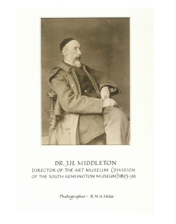 Dr. John Henry Middleton, Director of the Art Museum, 1893-1896 | V&A ...