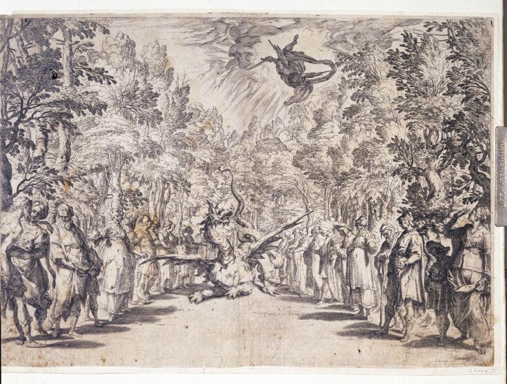 Intermezzo III. Il combattimento pitico d'Apollo | Agostino Carracci ...