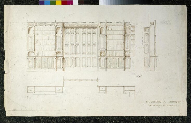 Design for bookcases at Knightshayes Court | Crace, John Dibblee | V&A ...