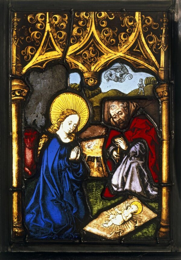 Mary and Joseph Adoring the Christ Child | Hirschvogel, Veit (the elder ...