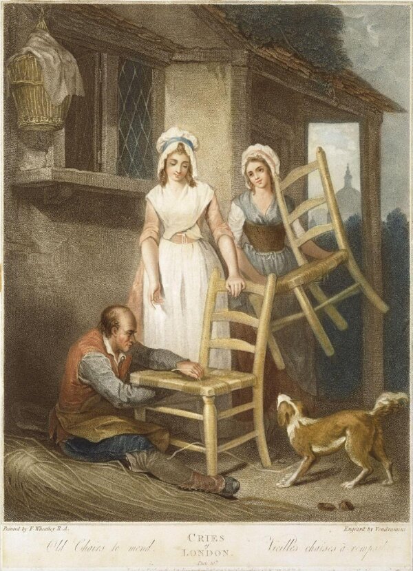 Old Chairs to mend | Wheatley, Francis (RA) | Vendramini, Giovanni ...