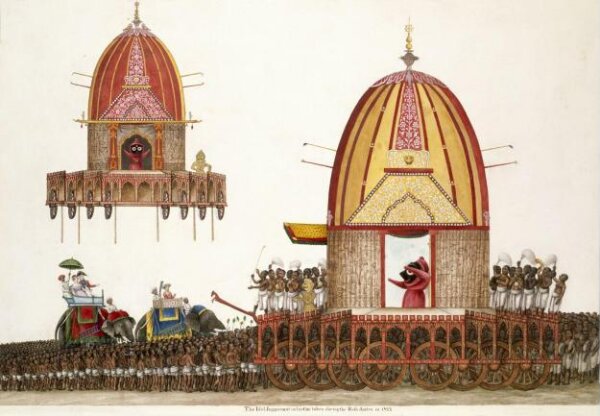 The Idol Juggernaut on his car during the Rath Jatra | Unknown | V&A ...