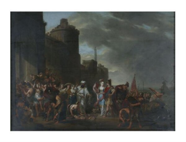 Dido Conducting Aeneas into Carthage | Houbraken, Arnold | V&A Explore ...