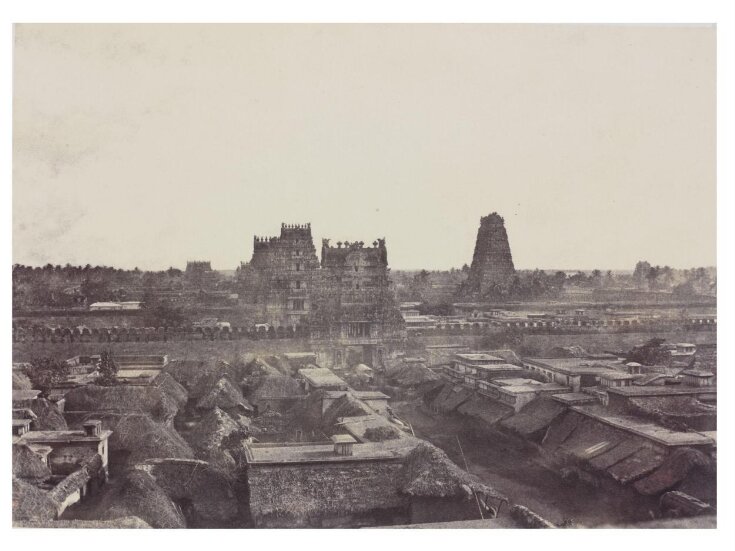 View of the line of Gopurams from the top of the Raya Gopuram | Tripe ...