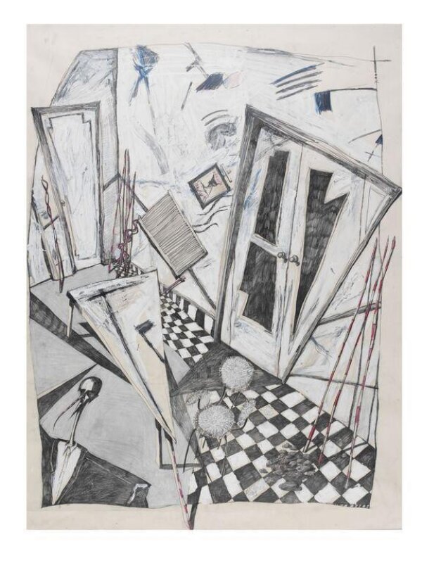 Design for an entrance hall in a London flat | Connor, David | V&A ...