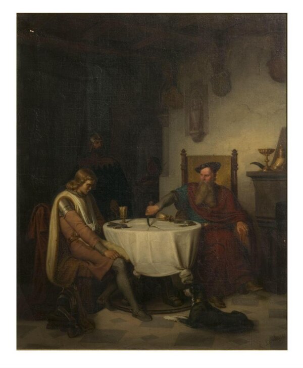 Count Eberhard Cutting the Table-Cloth | Lasch, Carl Johann | V&A ...