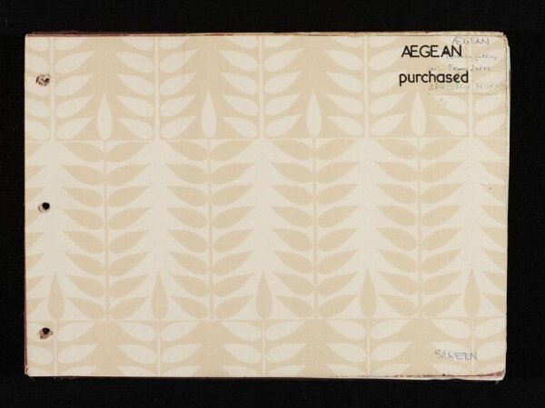 Aegean | Jaffe, Frank | V&A Explore The Collections
