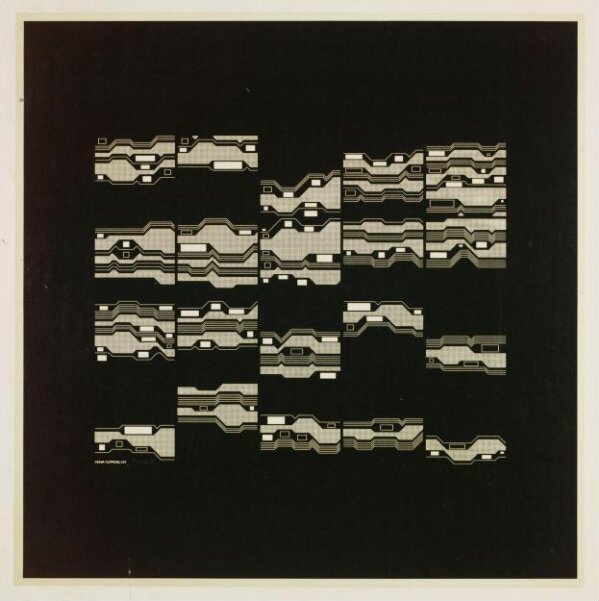P-133 (cluster phobia) | Mohr, Manfred | V&A Explore The Collections
