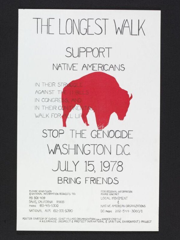 The Longest Walk - Support Native Americans | V&A Explore The Collections