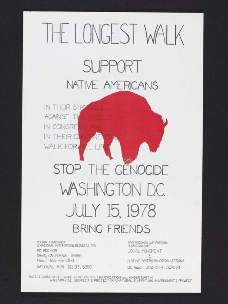 The Longest Walk - Support Native Americans | V&A Explore The Collections