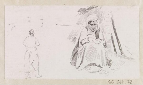 Two figures, possibly Greek and North African | Leblanc, Théodore | V&A ...