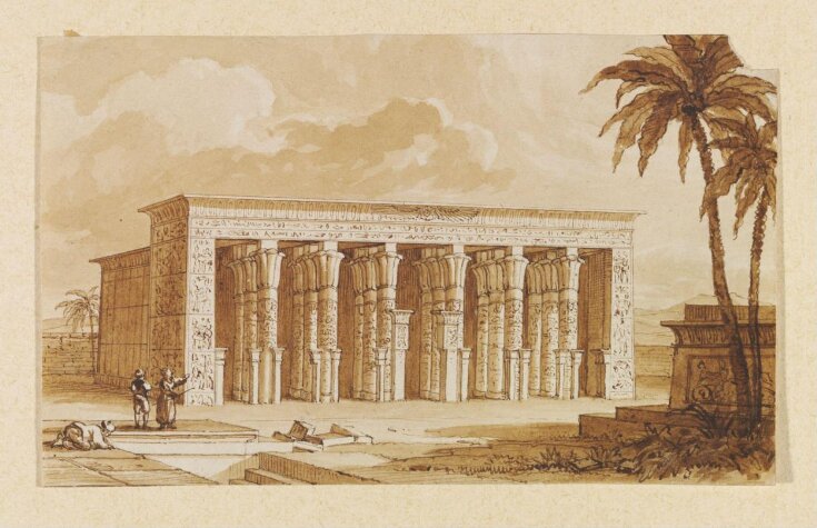 Perspective view of the Temple of Antaeopolis | Unknown | V&A Explore ...