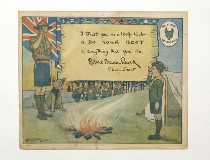 Wolf Cub's Enrolment Card | V&A Explore The Collections