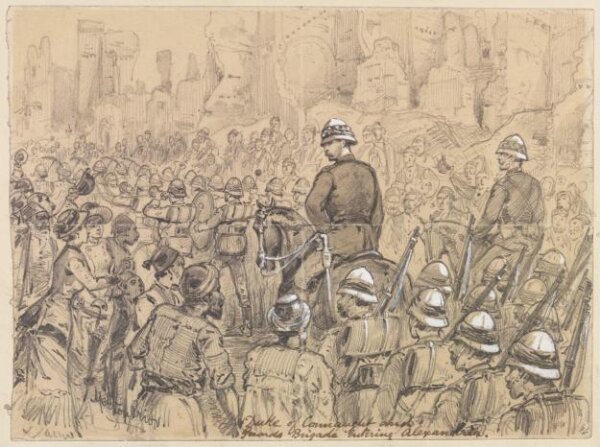 Duke of Connaught and Guards Brigade Entering Alexandria | Prior ...