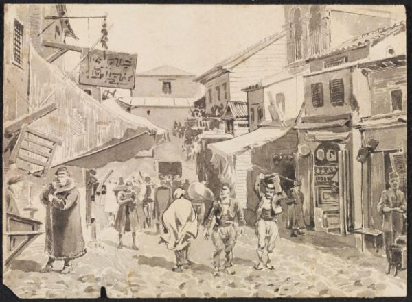 5. Street in Bazaar, Constantinople | Prior, Melton | V&A Explore The ...