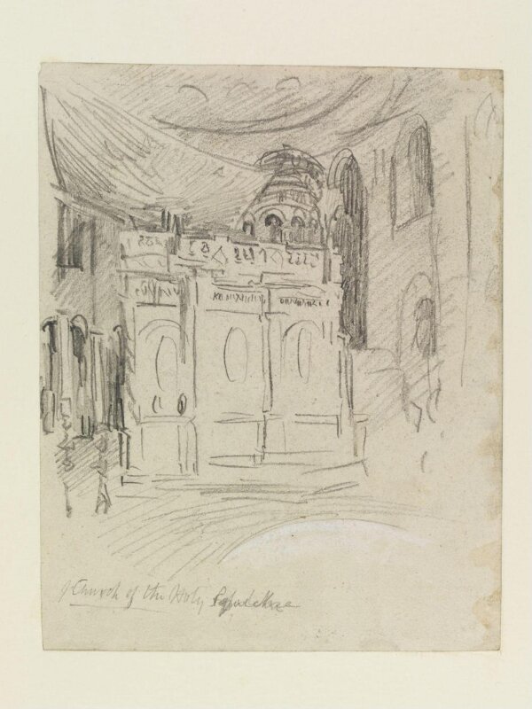 Interior of the Church of the Holy Sepulchre, Jerusalem | Brabazon ...