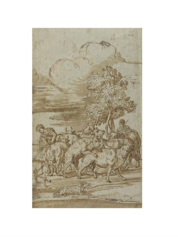 Drawing | Grimaldi, Giovanni Francesco | V&A Explore The Collections