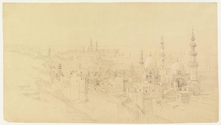 Sketch for Cairo looking West | Roberts, David (RA) | V&A Explore The ...