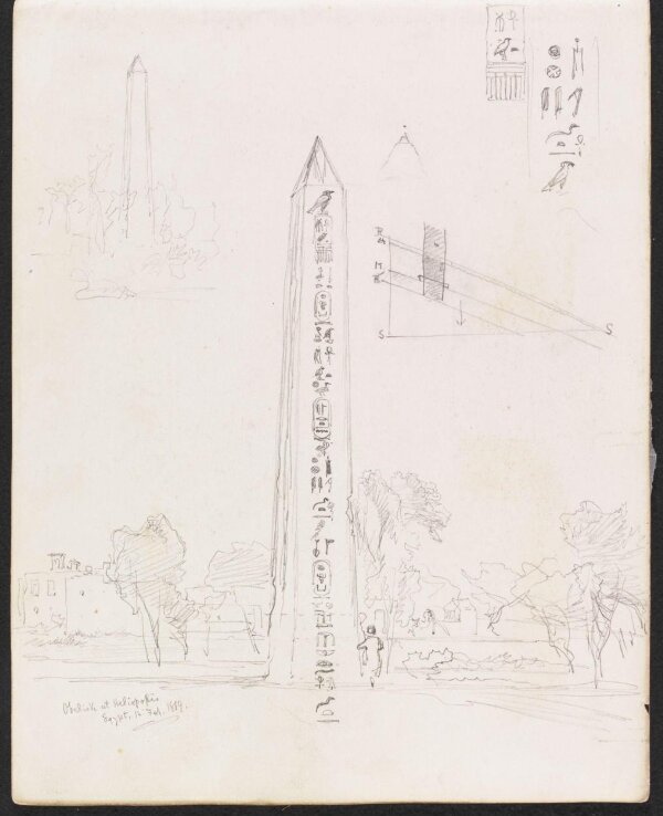 Obelisk at Heliopolis | Simpson, William | V&A Explore The Collections