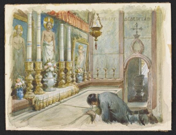 Interior of The Holy Sepulchre, - Jerusalem. | Simpson, William | V&A ...