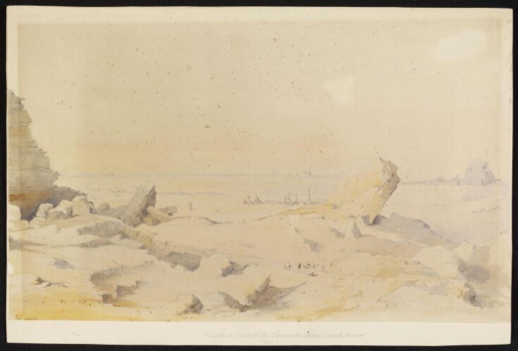 Distant View of the Pyramids - from the Desert at Cairo, | Unknown | V ...