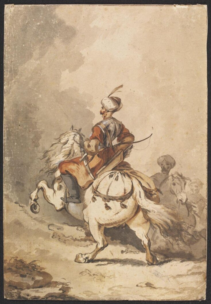 A Turk riding into Battle | Unknown | V&A Explore The Collections