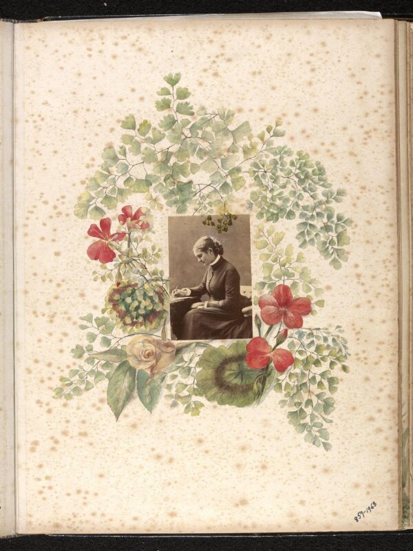 Portrait of a woman writing at a desk | Gough, Kate E. | V&A Explore ...