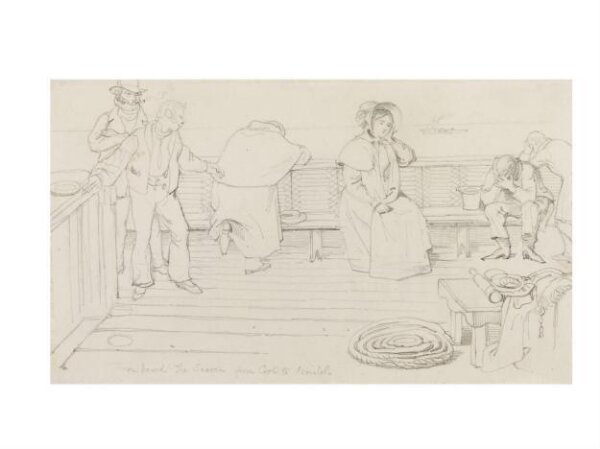 On board the severn from Cork to Bristol | Maclise, Daniel RA | V&A ...