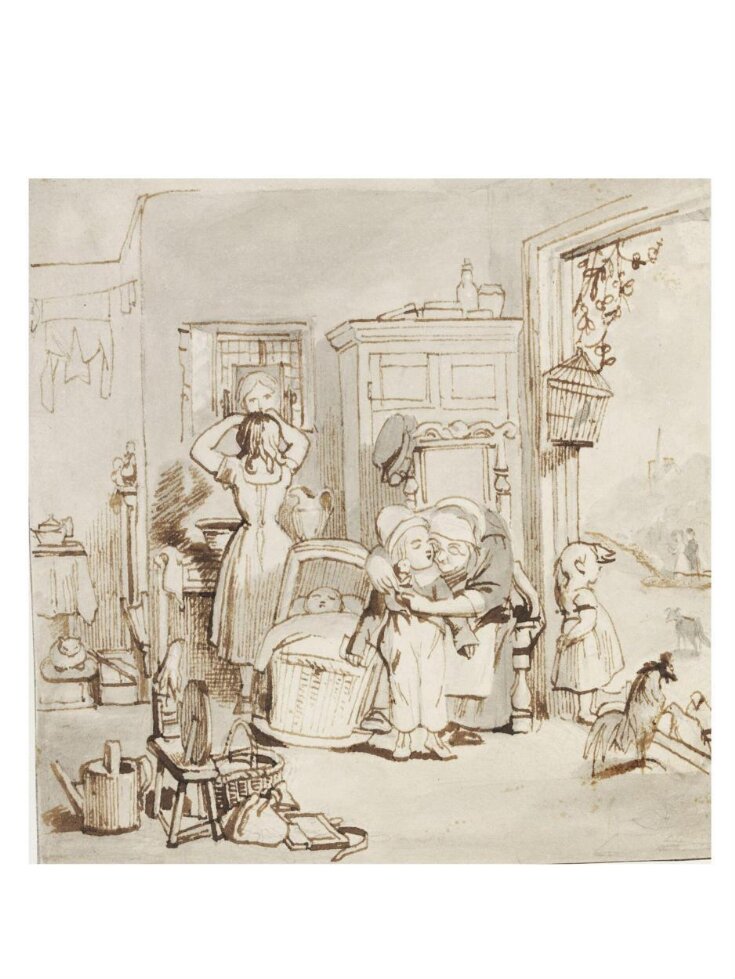 Elderly Lady and Children | Maclise, Daniel RA | V&A Explore The ...