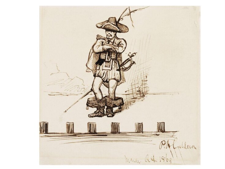 Man with sword | Maclise, Daniel RA | V&A Explore The Collections