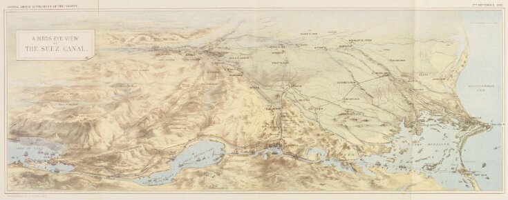 A Birds Eye View Of The Suez Canal | Unknown | V&A Explore The Collections